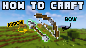 how to make a BOW in Minecraft! - CyberXGaming